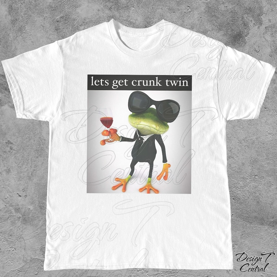 Lets Get Crunk Twin Frog Meme Shirt - Graphic T-shirt - Etsy