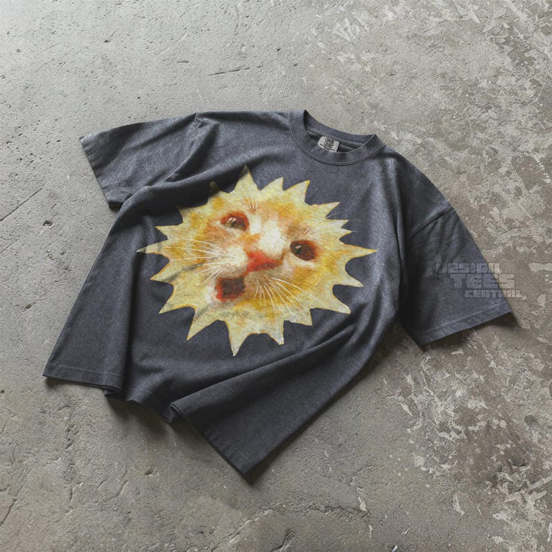 Sun Cat Meme Shirt, Funny Kitten Tshirt - Etsy