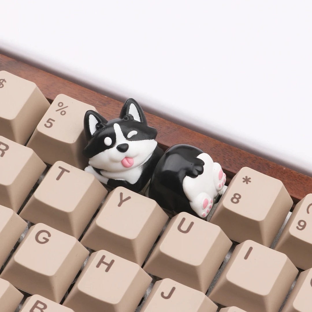 Custom Corgi Dog Keycaps Cute Corgi Keycap, Artisan Keycap, Resin Keycaps, Kawai Keycap, Esc ...