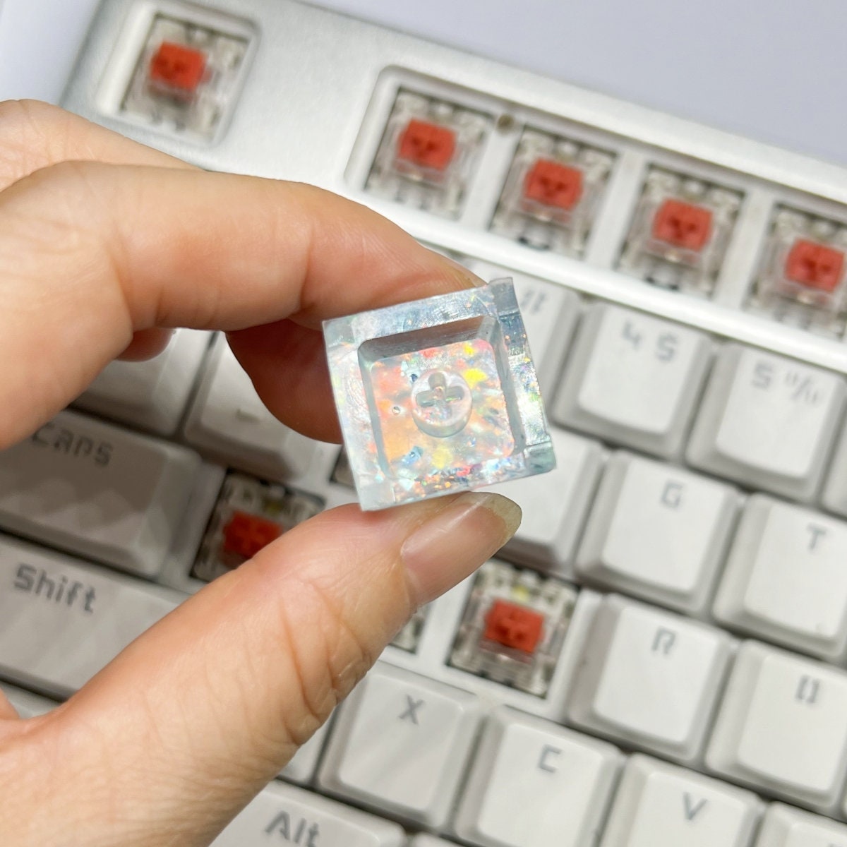 Custom Butterfly Artisan ESC Keycap Blue Keycaps, Artsy Keycap, Artisan ...