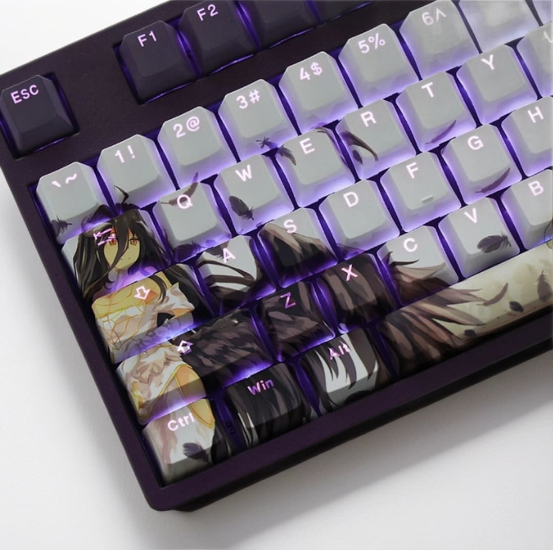 Custom Crafted Anime Girl Keycaps Japanese Keycaps, Keycap Anime, PBT ...