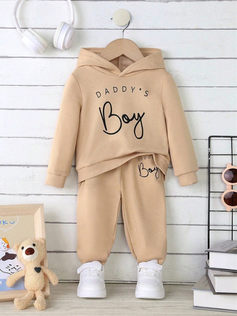 Savvy Co Baby Boy Letter Graphic Hoodie & Sweatpants - Etsy