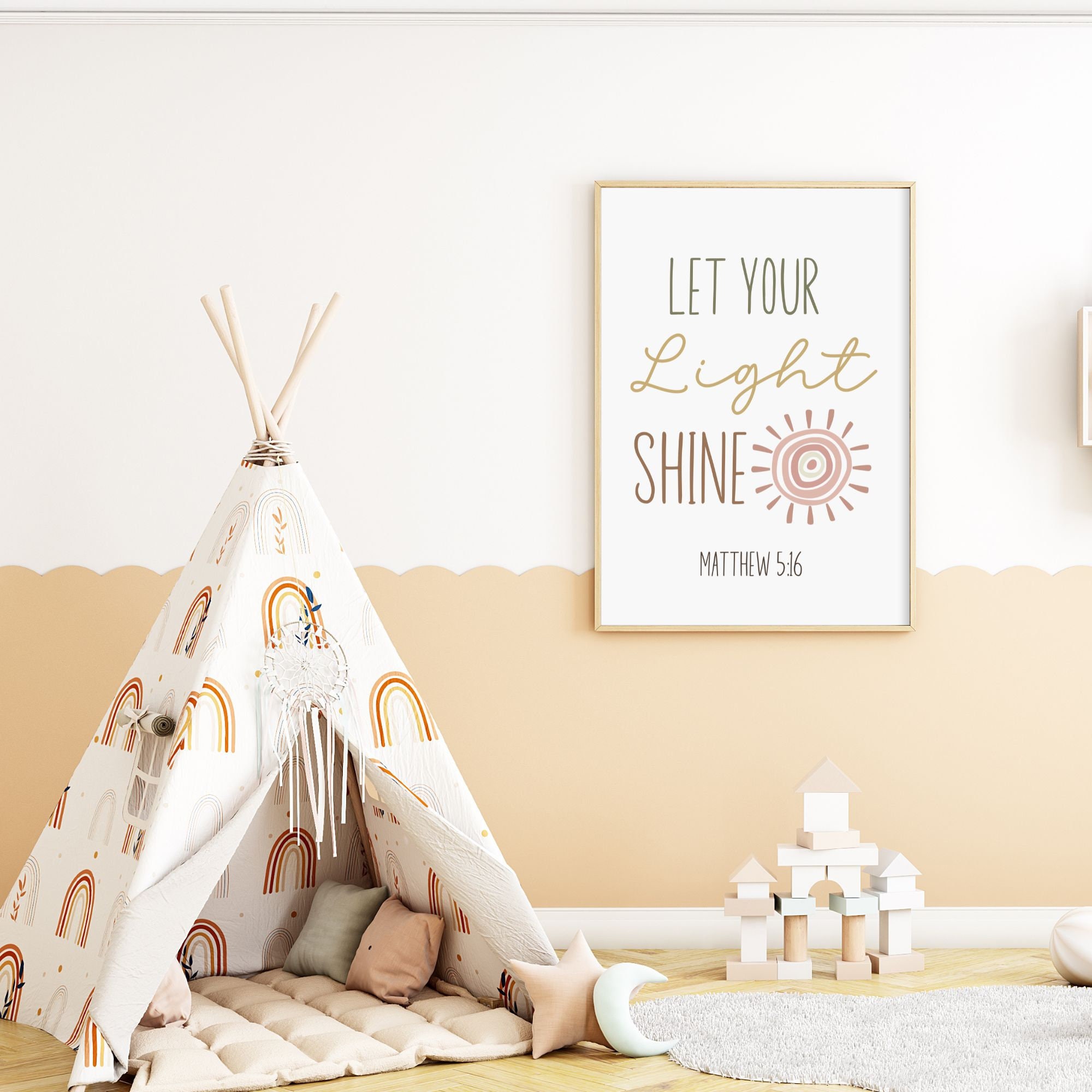 Christian Bible Verse Download Let Light Shine Printable Wall Art for ...