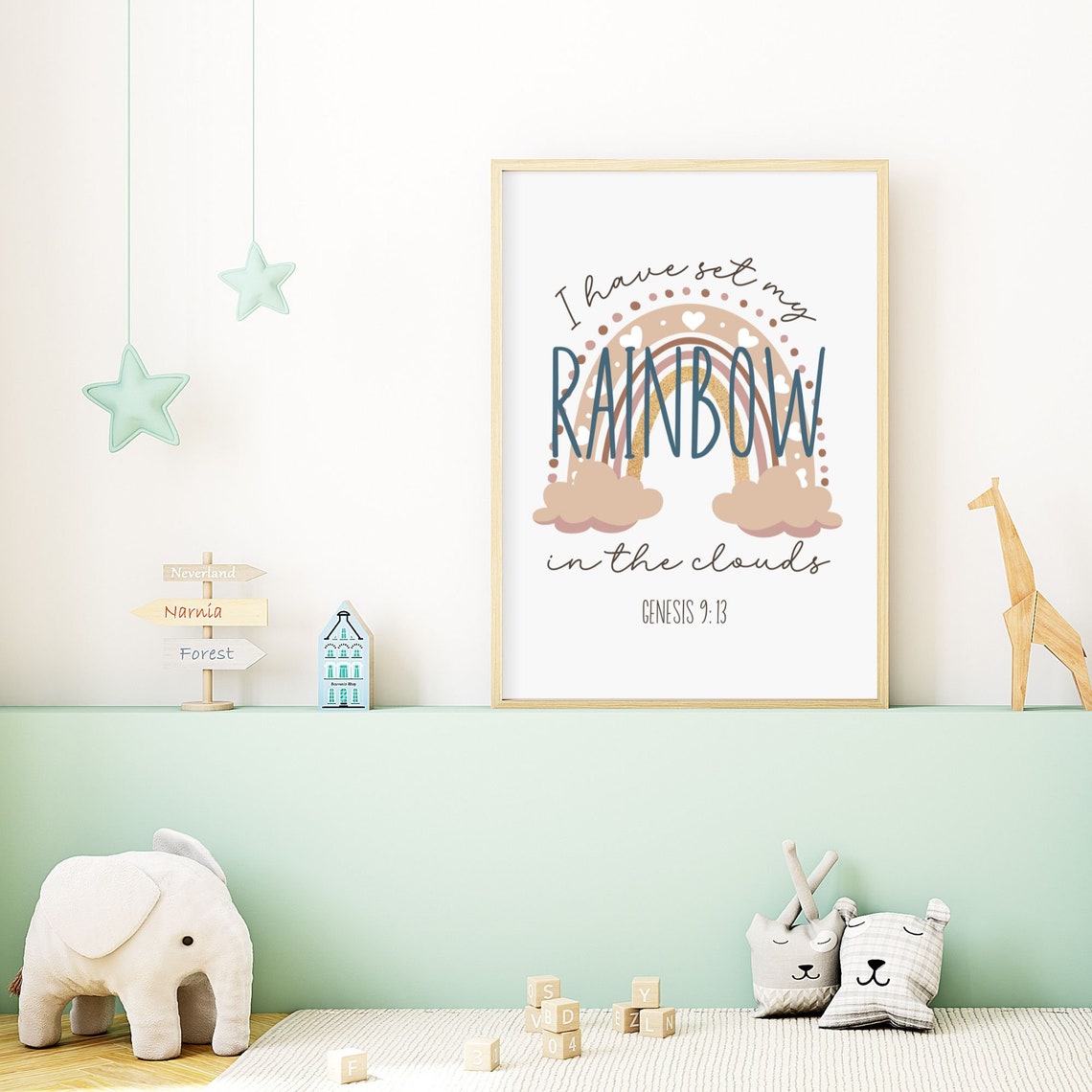 Christian Bible Verse Download Printable Wall Art for Kids, Homeschool ...