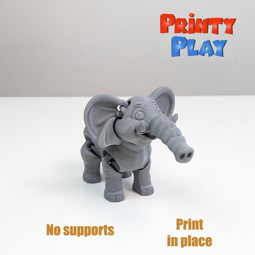 Flexi Baby Elephant-stl for 3d Printing - Etsy