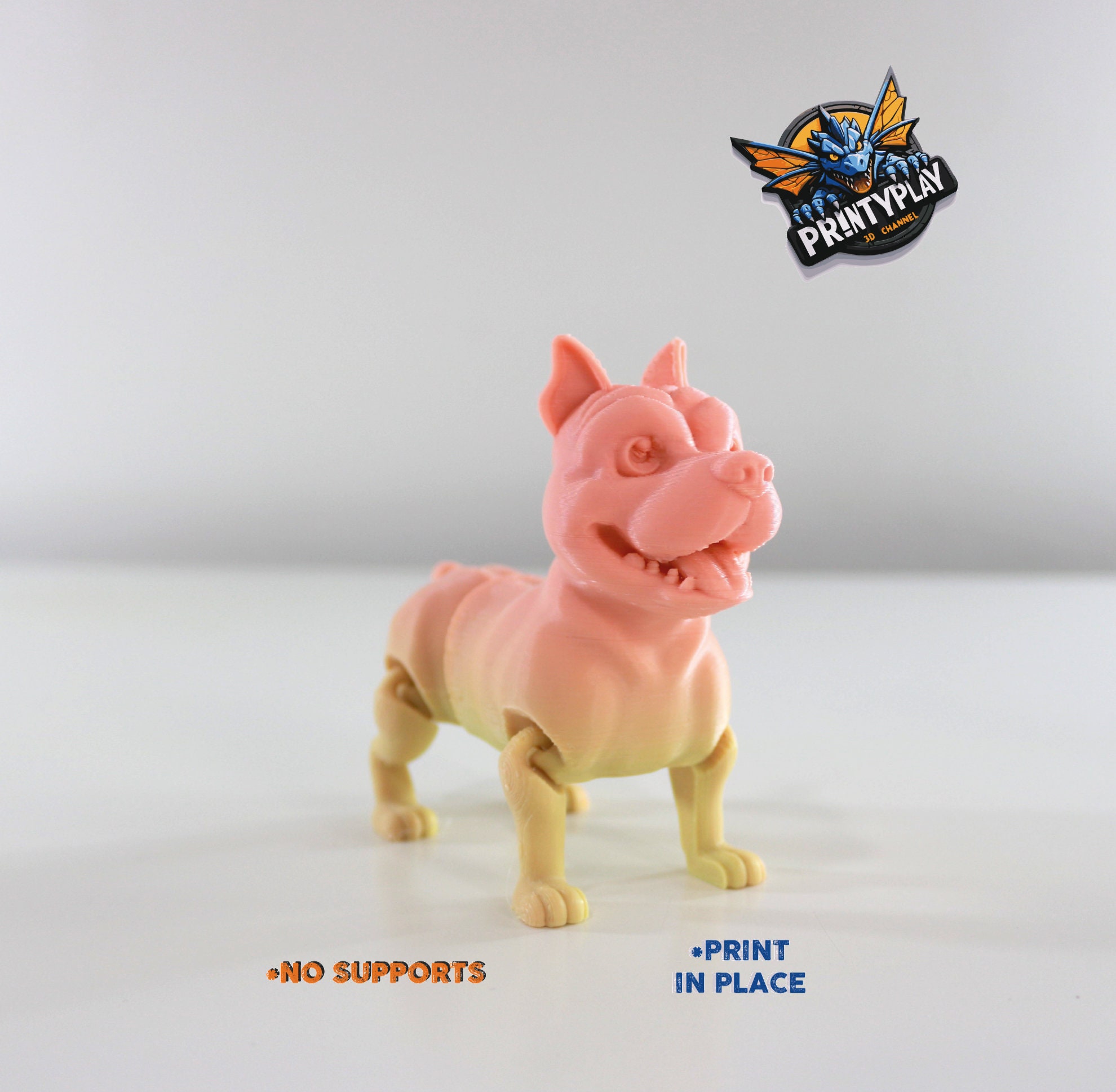 Cute Flexi American Bully-stl File for 3d Printing - Etsy