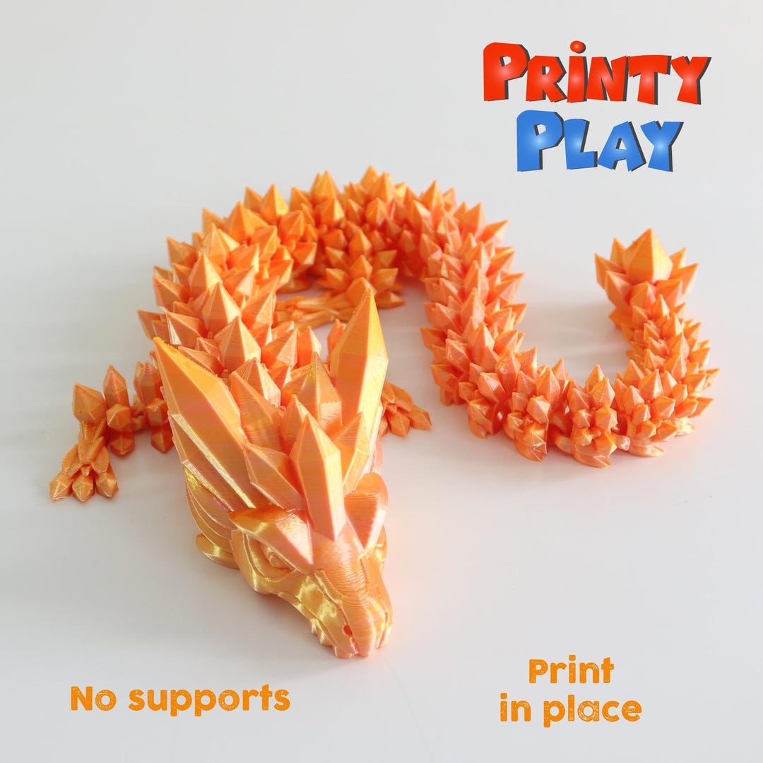 Quartz Crystal Dragon- STL File for 3D Printing - Etsy