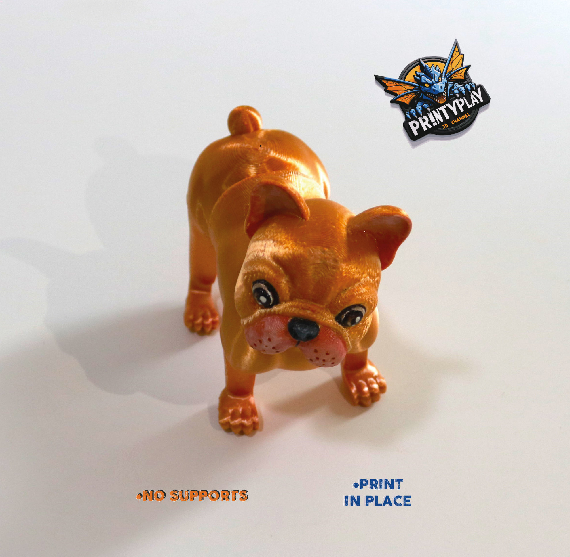 Flexi French Bulldog STL File for 3D Printing - Etsy
