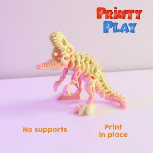 Flexi Raptor Skeleton-stl for 3d Printing - Etsy