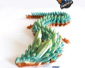 Crystal Display Stand for Articulated Dragon Digital STL File for 3D ...