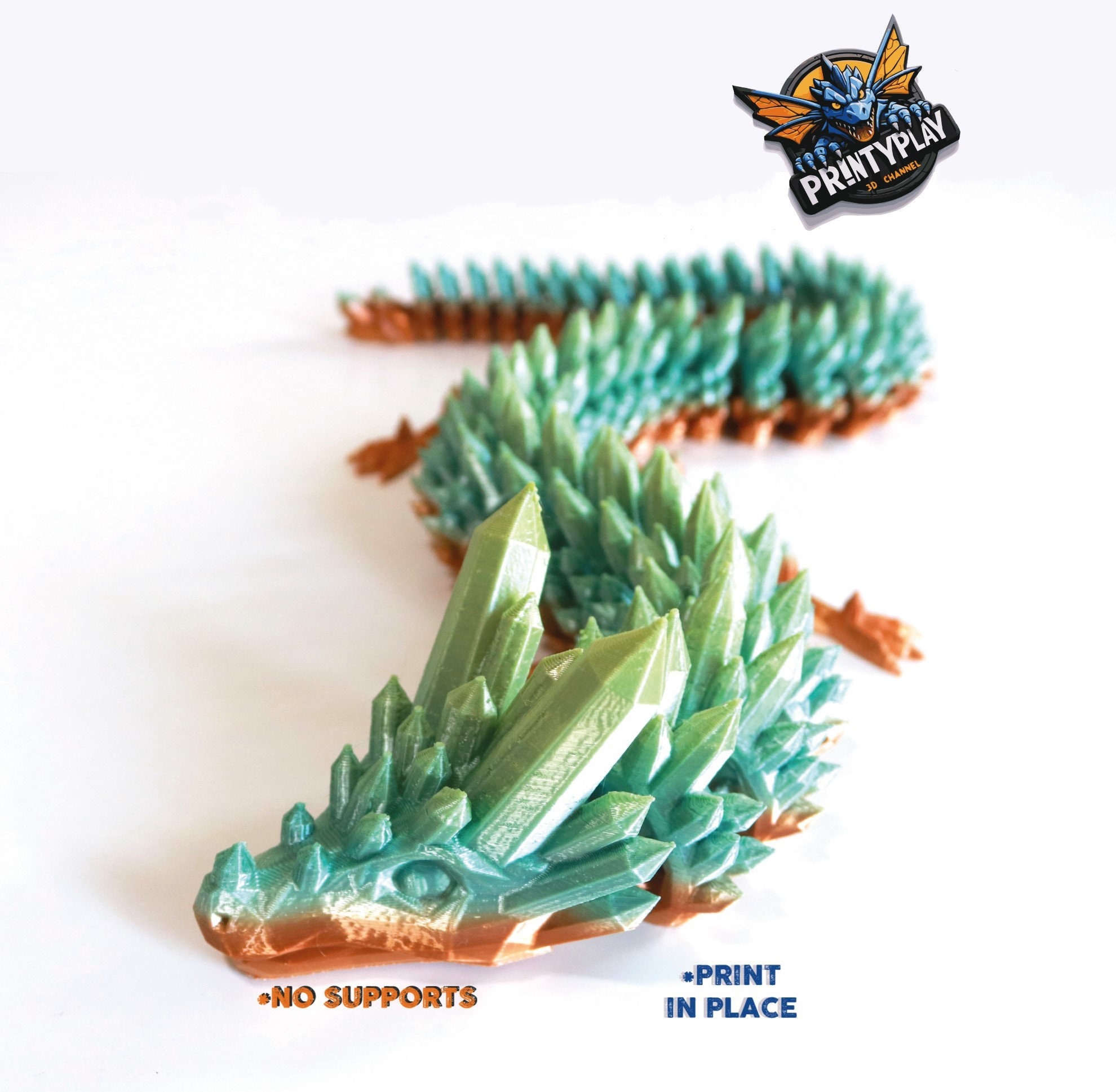 Quartz Crystal Dragon STL File for 3D Printing - Etsy