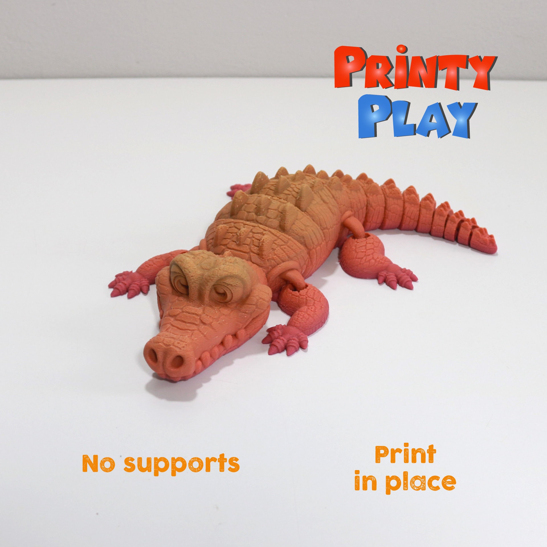 Flexi Crocodile-stl for 3D Printing - Etsy
