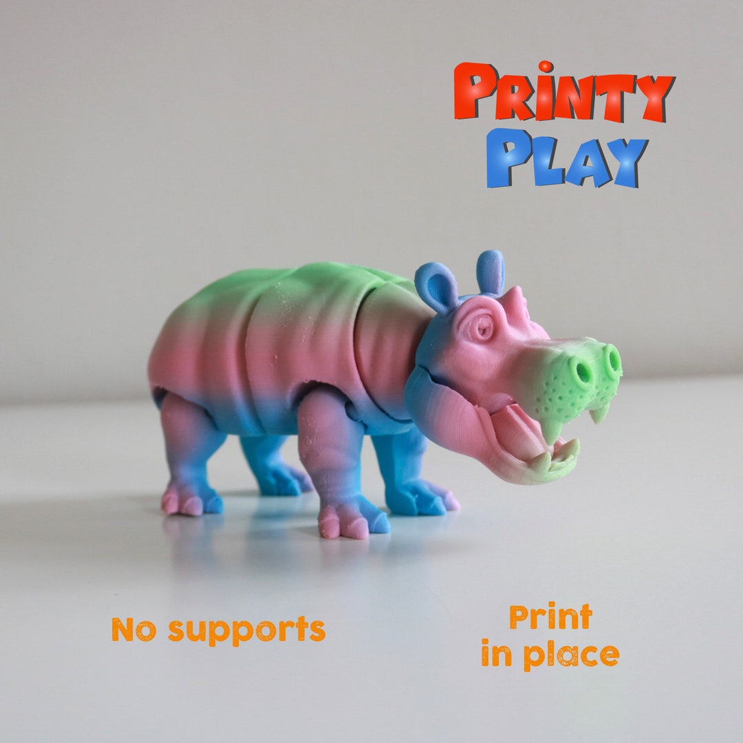 Flexi Hippo-stl for 3d Printing - Etsy