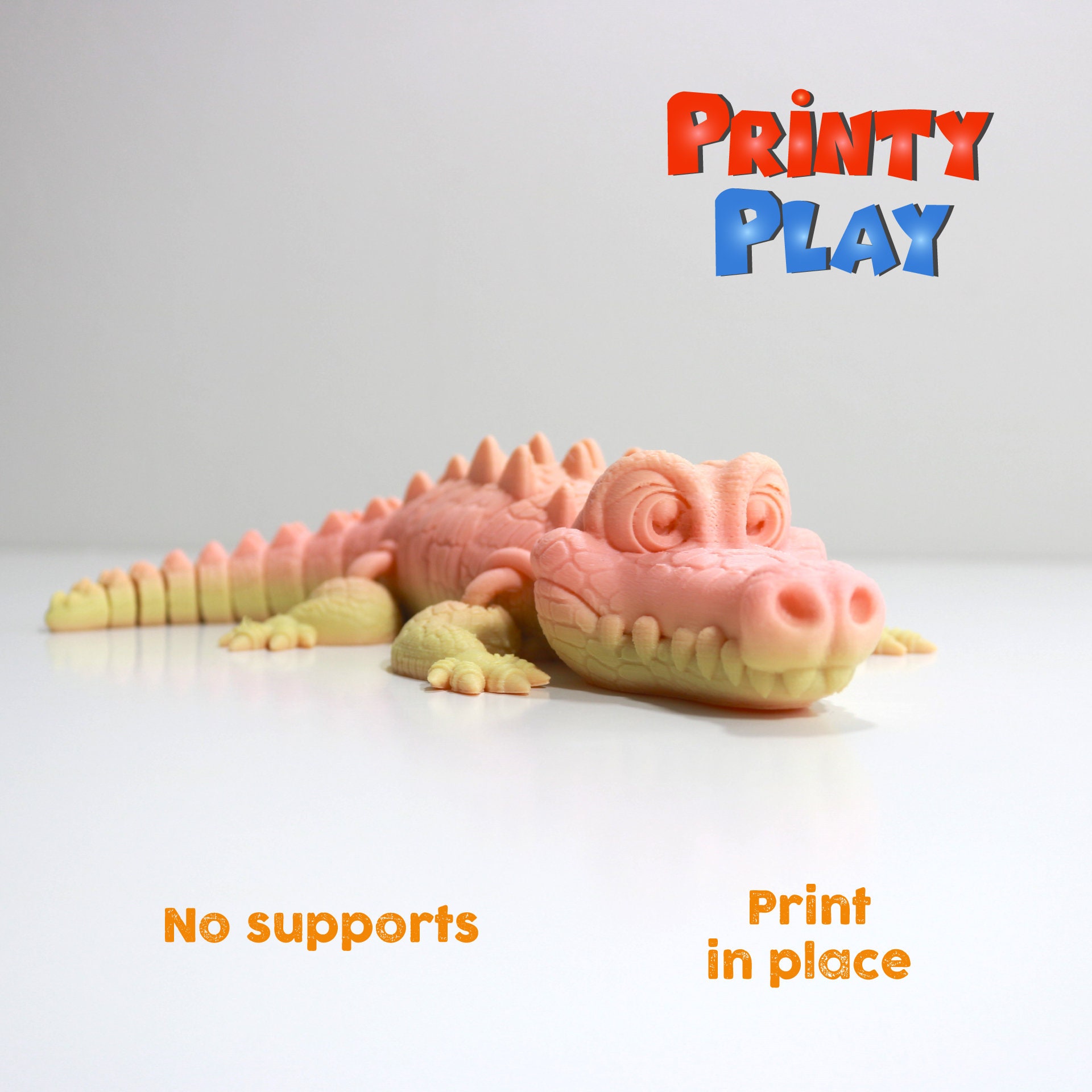 Flexi Crocodile-stl for 3D Printing - Etsy