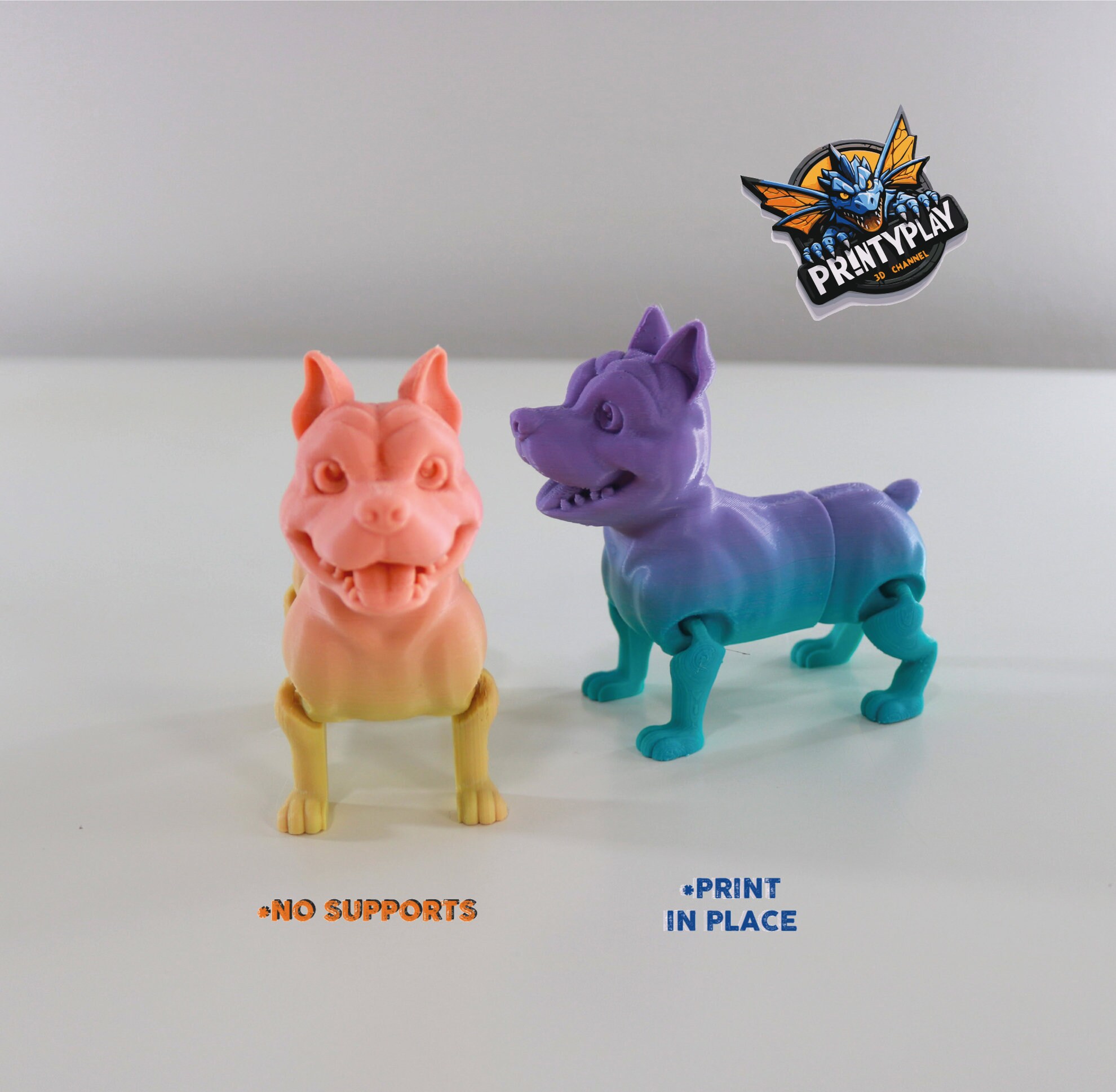 Cute Flexi American Bully-stl File for 3d Printing - Etsy