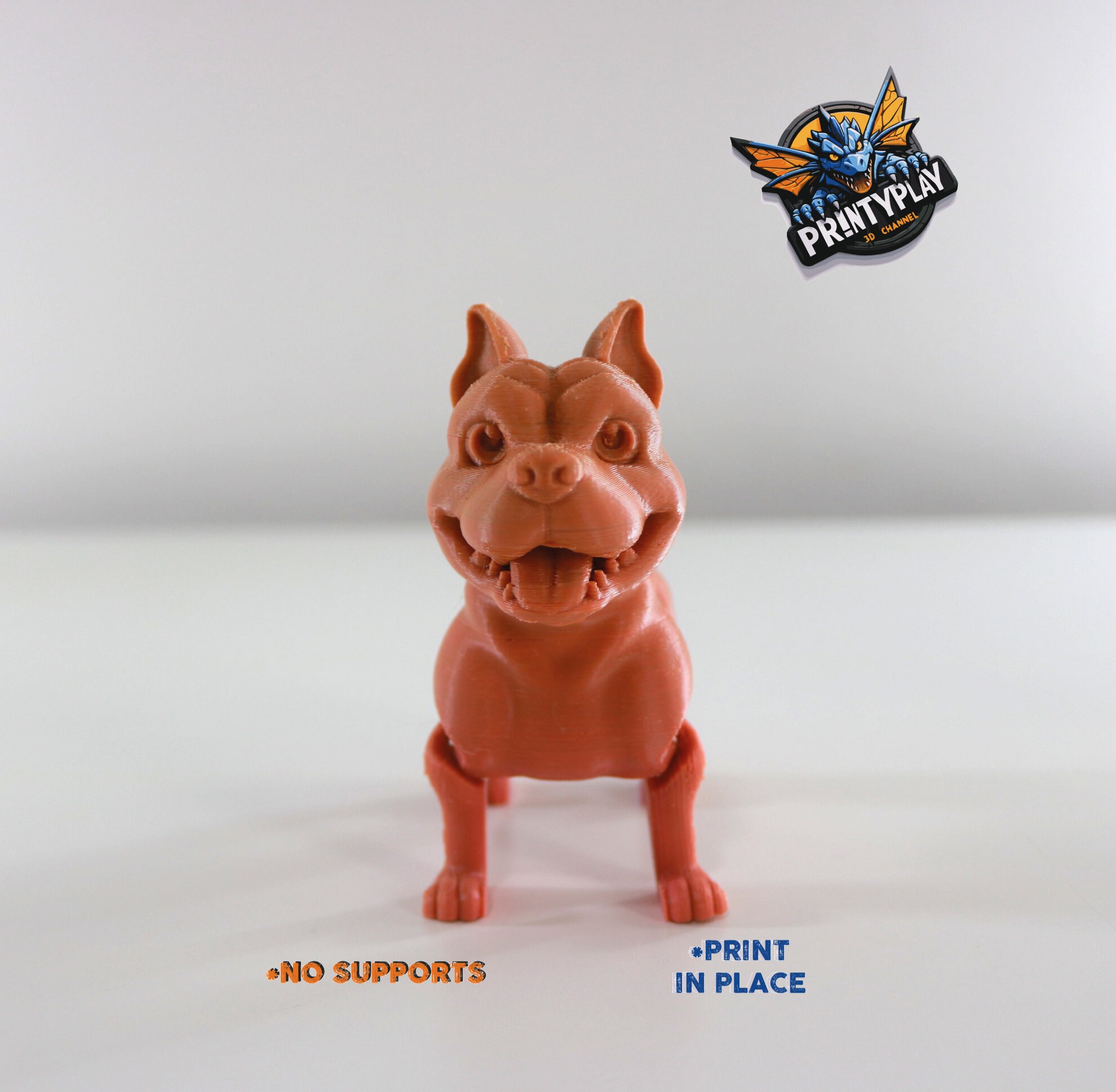 Cute Flexi American Bully-stl File for 3d Printing - Etsy