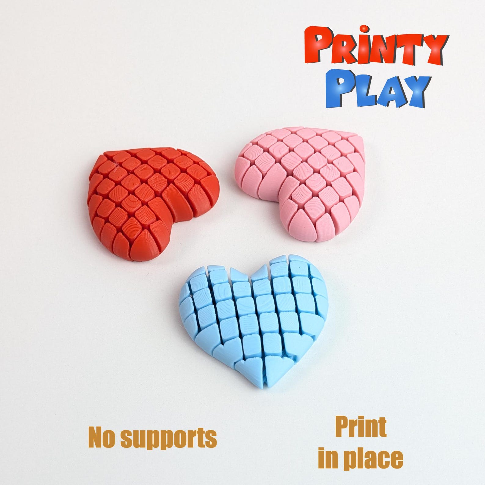 Mini Flexi Tessellated Heart-stl for 3d Printing - Etsy