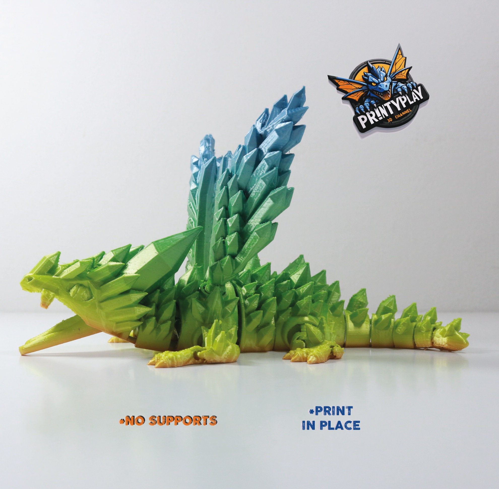 Flexi Baby Quartz Crystal Dragon STL File for 3d Printing - Etsy