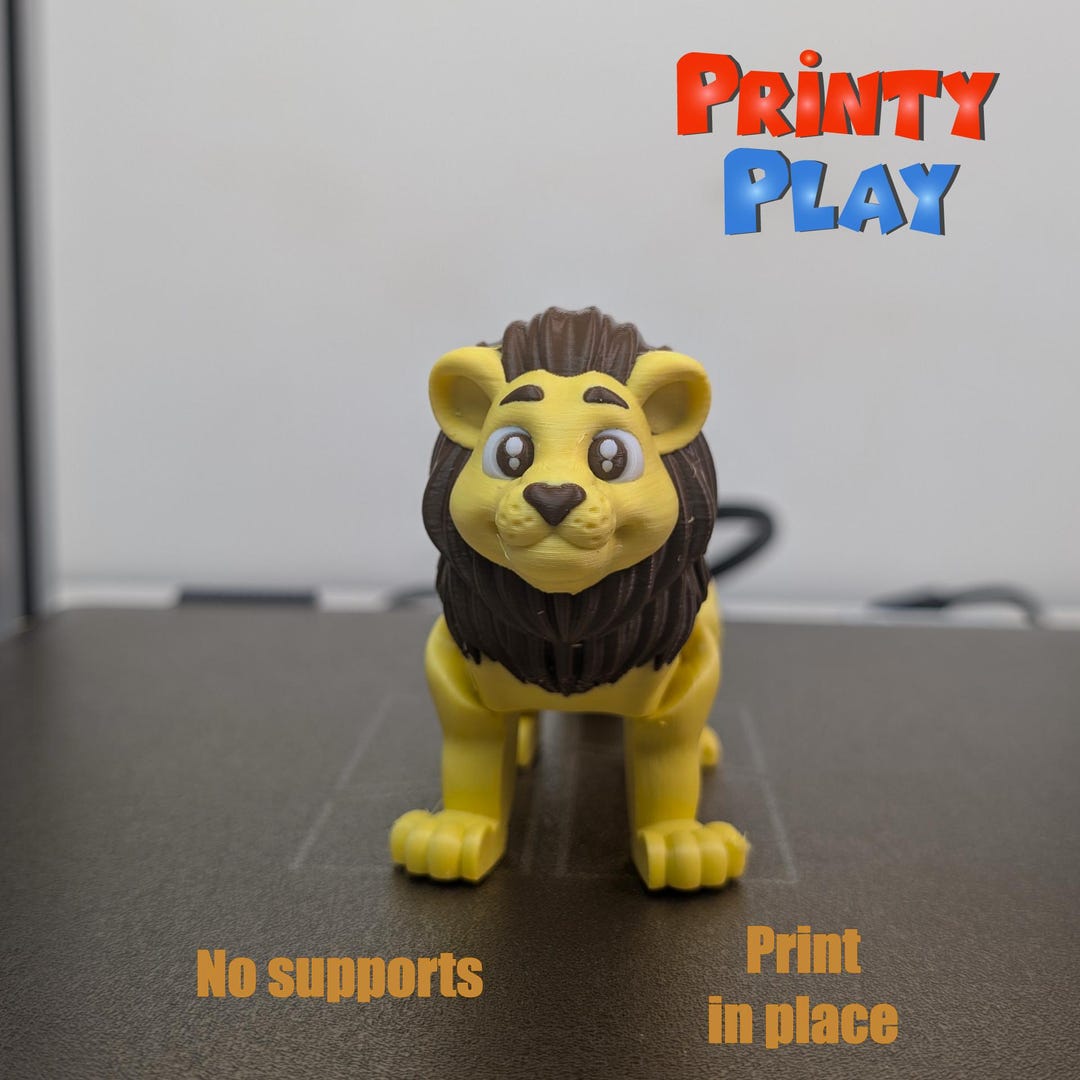 Flexi Lion-stl for 3d Printing - Etsy