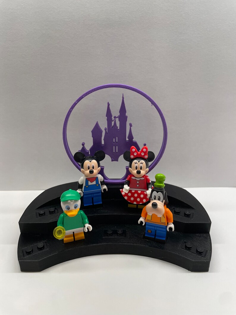 Lego Minifigure Stand Featuring the Disneyland Castle - Etsy