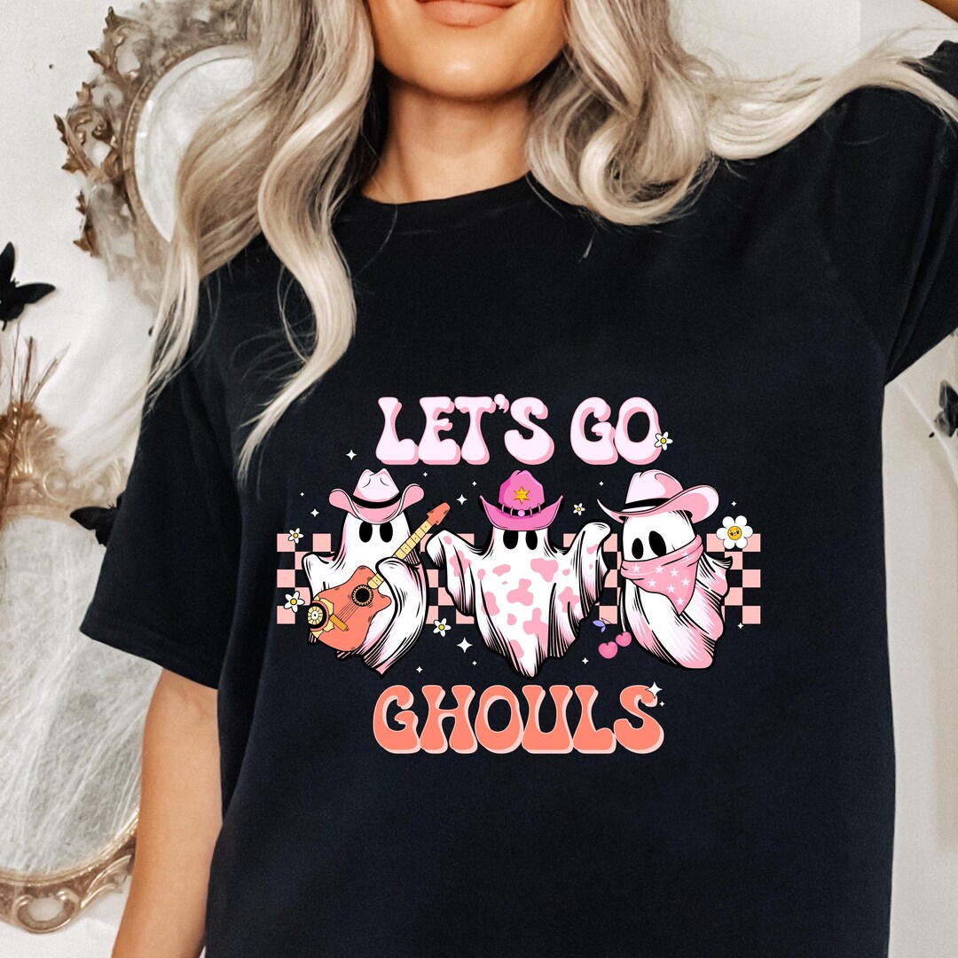 Lets Go Ghouls Shirt, Spooky Season Tee, Vintage Halloween Shirt, Retro ...