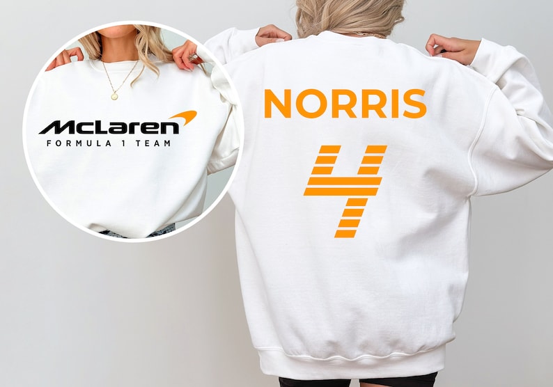 Mclaren Formula One Hoodie Comfortable Unisex Jumper F1 Lando Norris ...