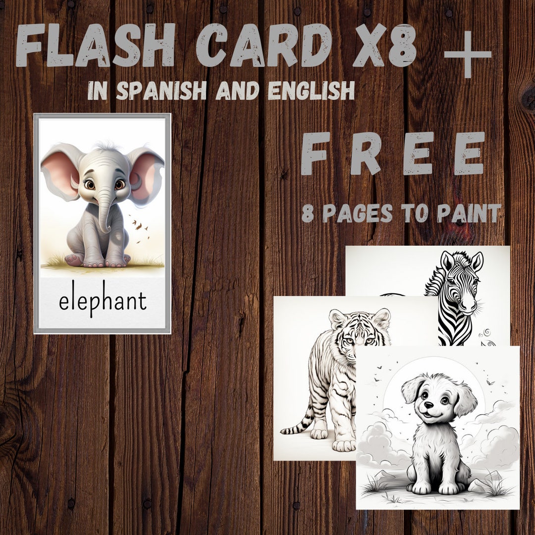 Flash Cards, Animals Cards, Printable Flash Cards, Printable Animals ...