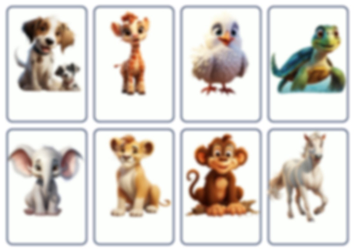 Flash Cards, Animals Cards, Printable Flash Cards, Printable Animals ...