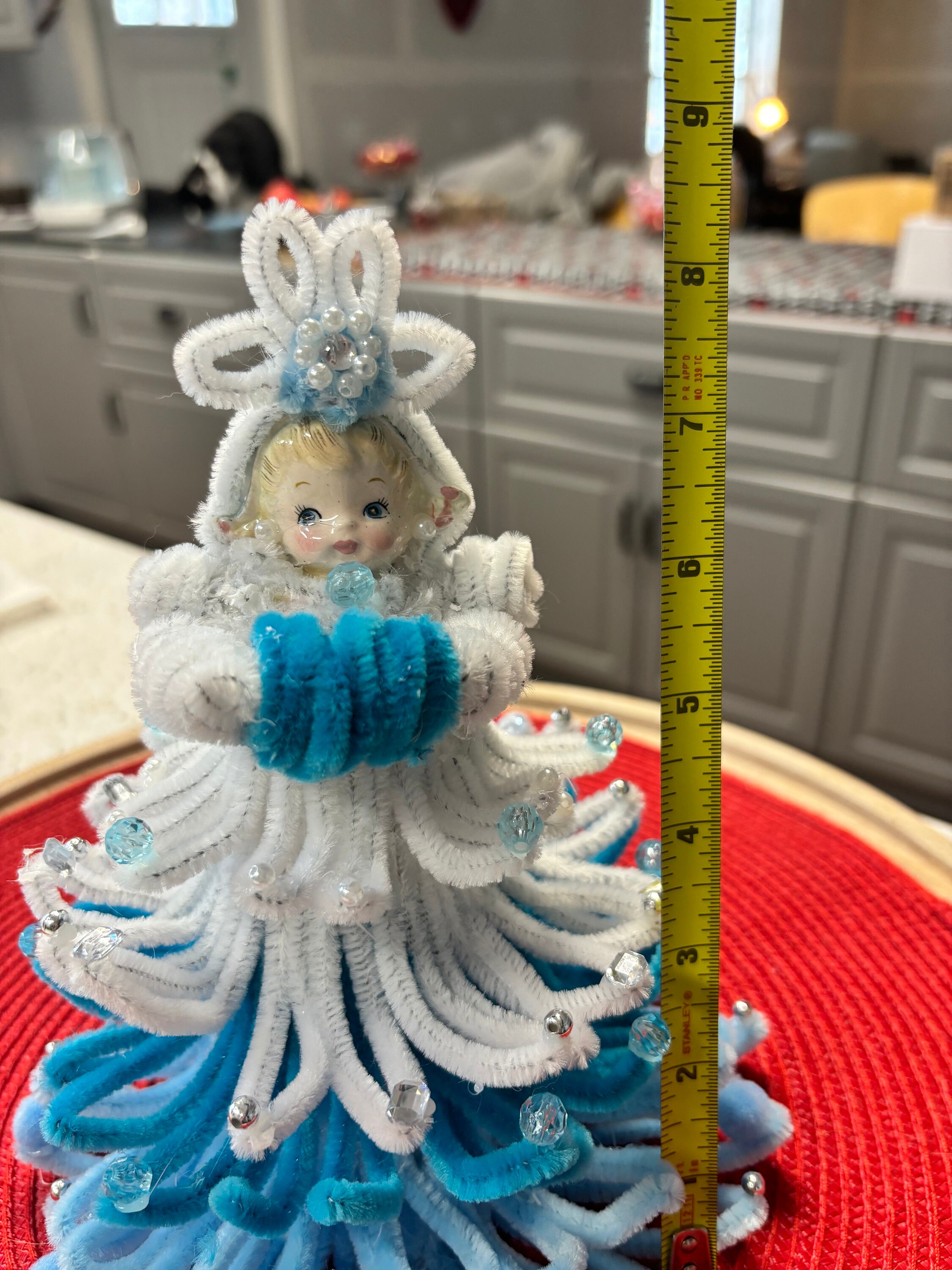 Vintage Upcycled Ceramic and Chenille Christmas Tree Doll - Etsy