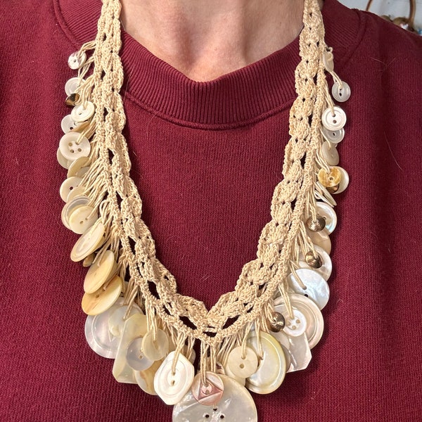 Buttons Necklace - Etsy