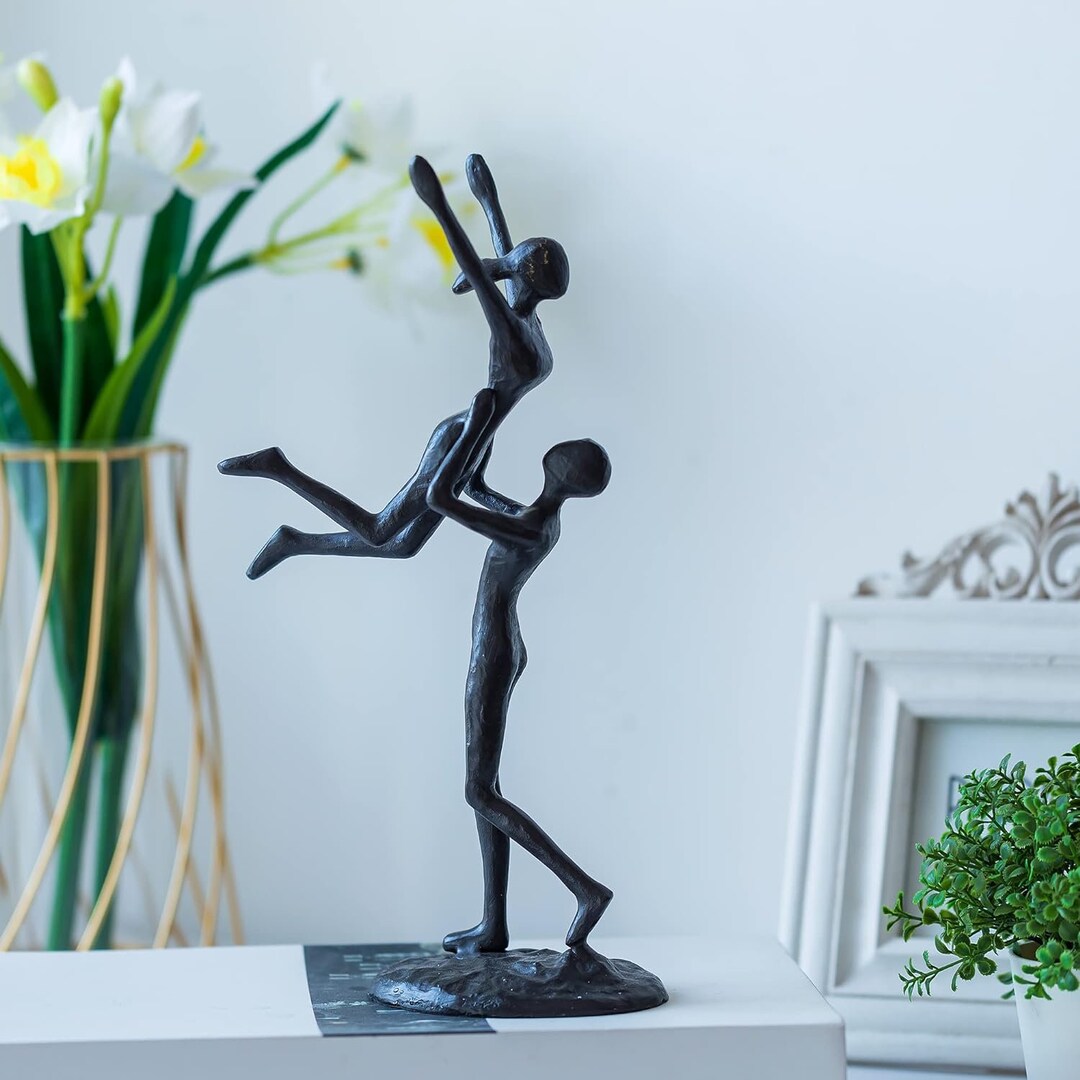 Large Metal Couple Figurine Large Abstract Couple,love Statue,iron ...