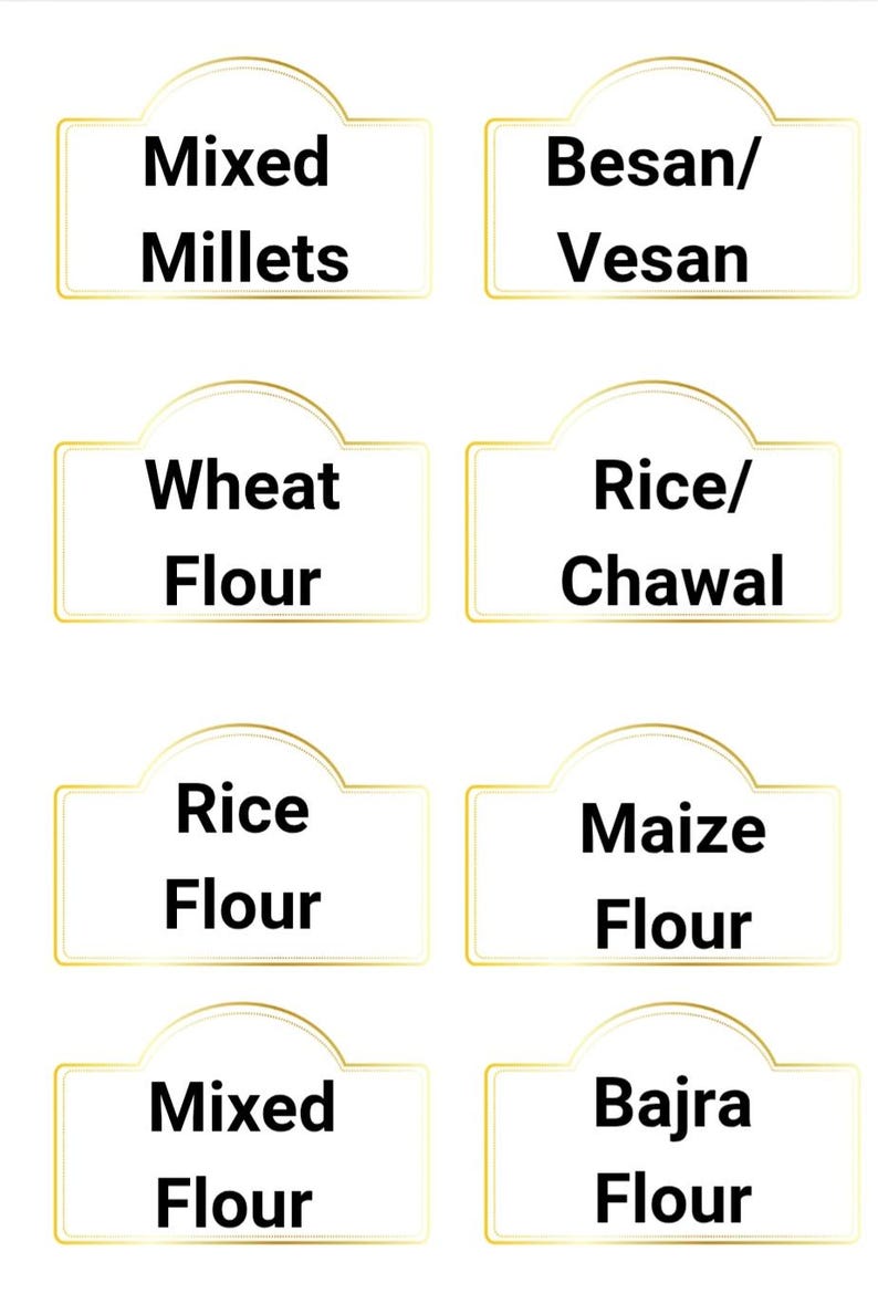 Indian Pantry Labels – Lentils, Grains, Flours, Snacks & More ...