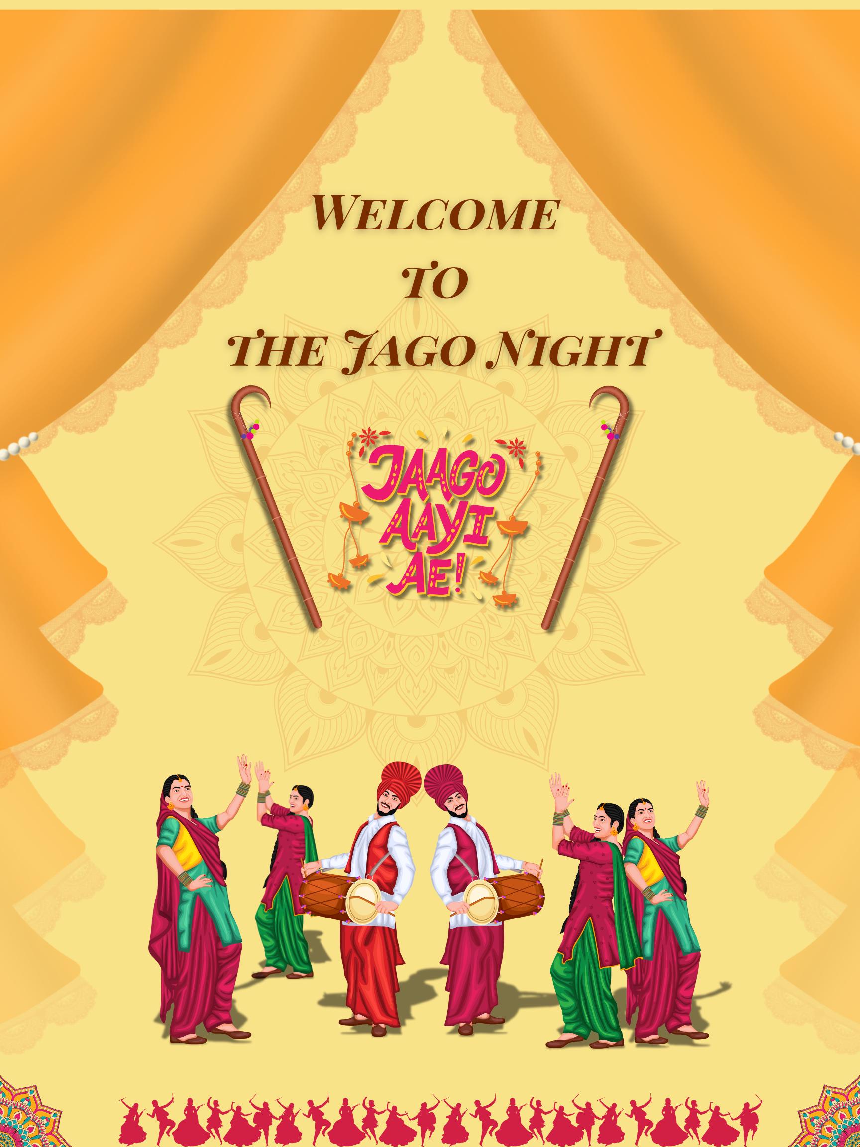 Punjabi Wedding Welcome Sign Bundle | 6 Editable Signs for Roka to ...