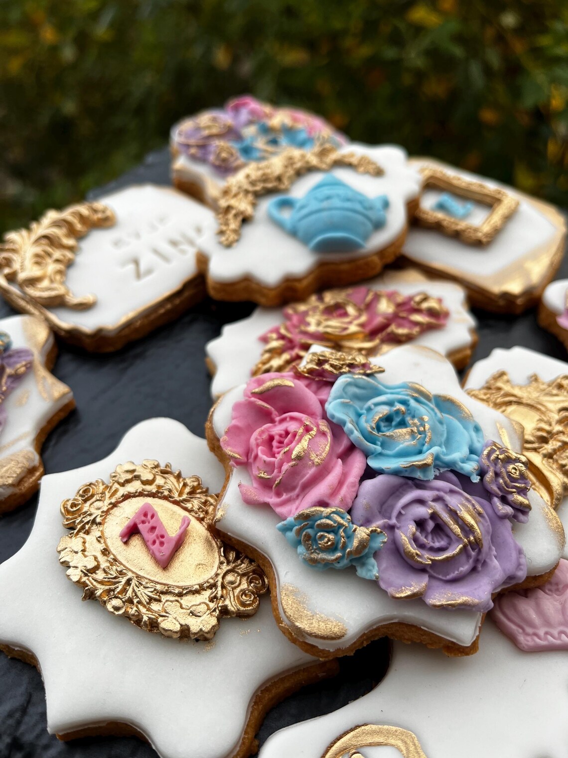 Bridgerton Tea Time Themed Personalized Shortbread Cookies - Etsy