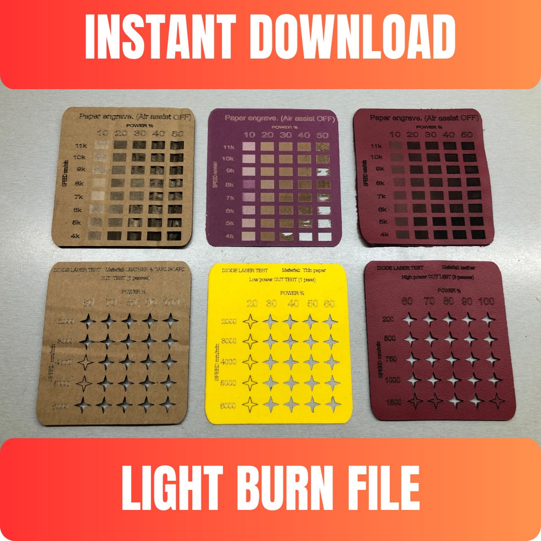 Diode Laser Test for Leather and Paper Cut Engrave Sculpfun Longer ...