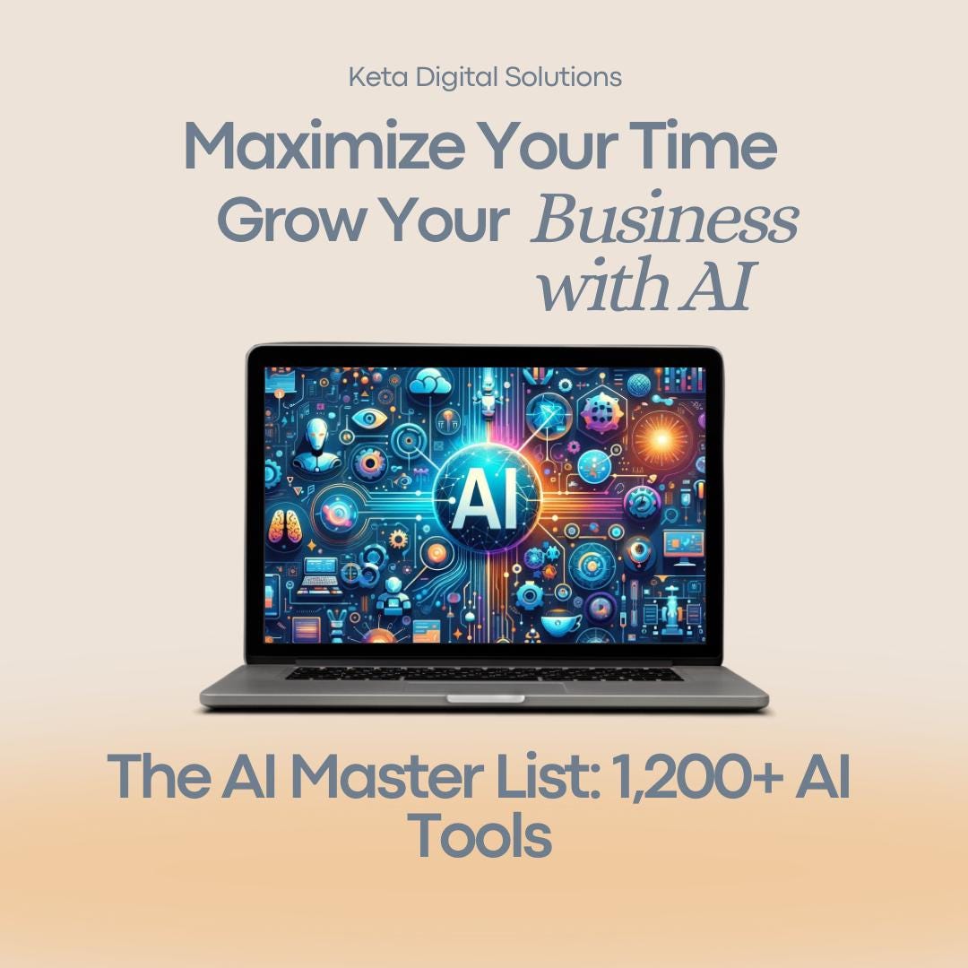The AI Master List: 1,200+ AI Tools - Etsy