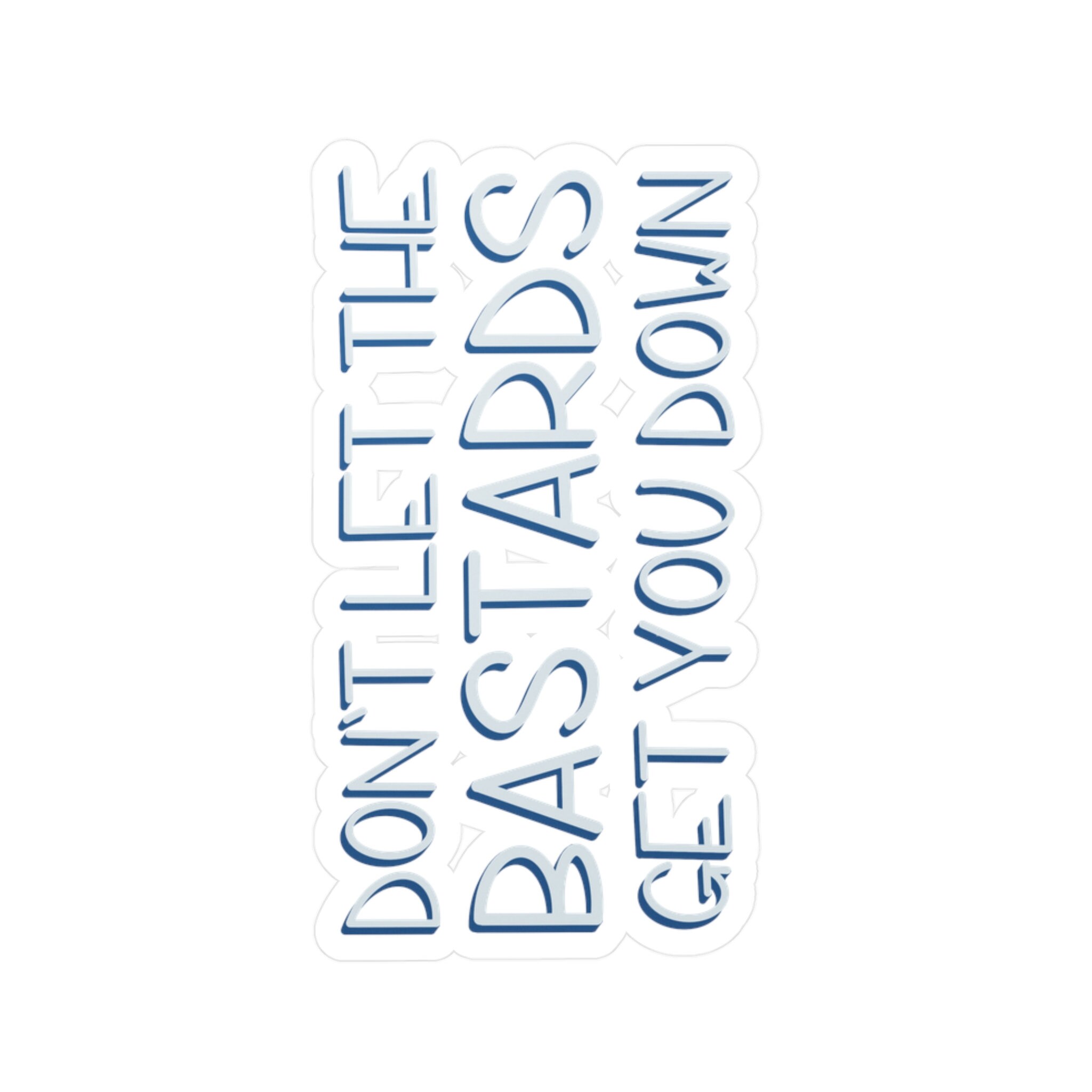Bastards Blue Vinyl Decal Sticker for Water Bottle Tumbler Laptop ...