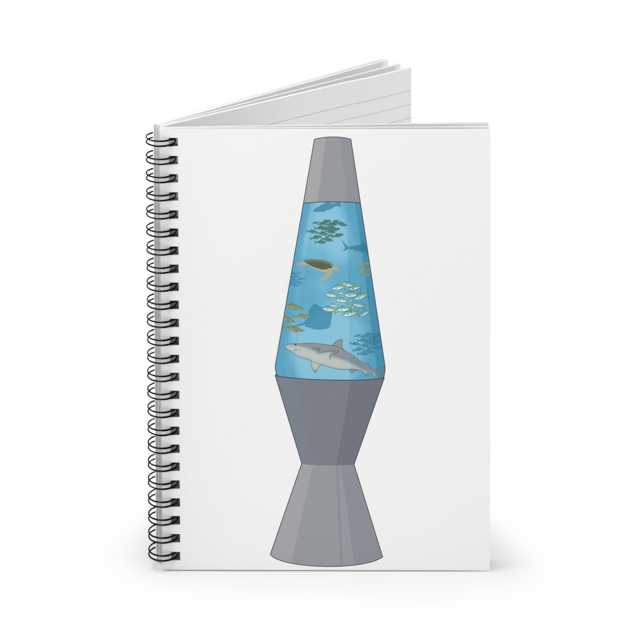 Ocean Lava Lamp Spiral Notebook Ruled Line - Etsy