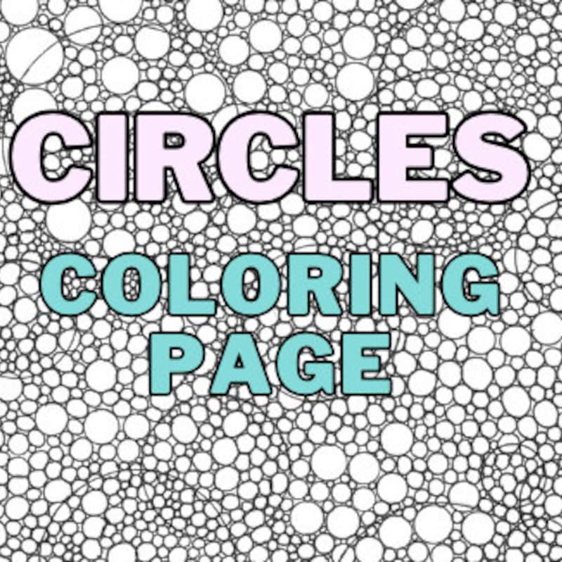 Circle Geometric Coloring - Etsy