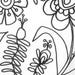 Spring Garden Coloring Page - Etsy