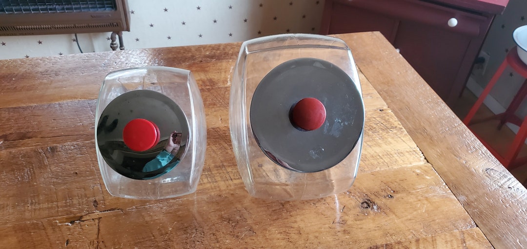 Vintage Retro Set of 2 1950s General Store Counter Glass Penny Candy ...