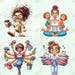 Funny Cartoon Mom Life Chaos Clipart Bundle, Exhausted Quirky Mother ...