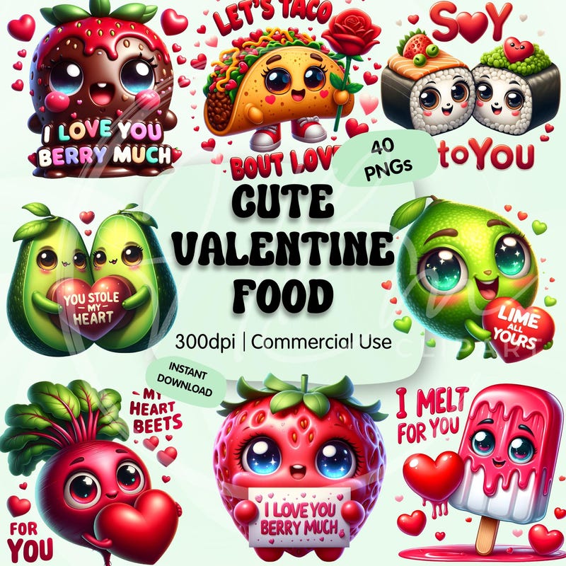Valentines Pun Clipart - Etsy