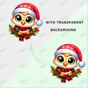 Cute Christmas Forest Animals Clipart Bundle, Festive Baby Deer Sticker ...