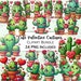 24 Cute Valentines Day Cactus Clipart Bundle, Cacti Card Making, Plant ...