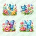 24 Cute Cartoon Spring Butterfly Clipart Bundle, Daisies Nursery Decor ...