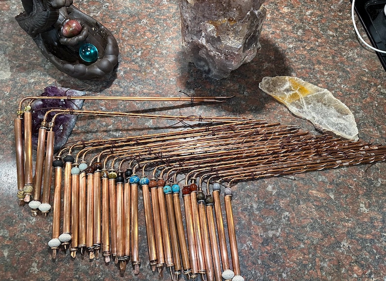 Handmade Custom Dowsing Rods for Spirit Communication With Crystal and ...