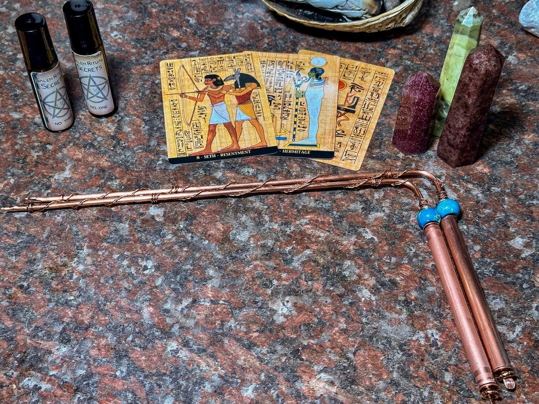 Handmade Custom Dowsing Rods for Spirit Communication With Crystal and ...