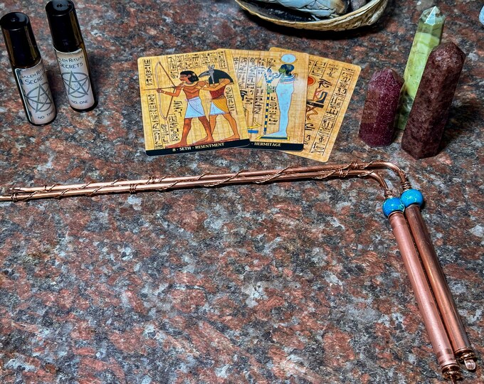 Handmade Custom Dowsing Rods for Spirit Communication With Crystal and ...