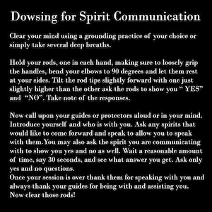 Handmade Custom Dowsing Rods for Spirit Communication With Crystal and ...